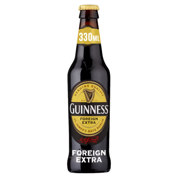 GUINNESS FOREIGN EXTRA STOUT 330 ML - Licores Rodríguez